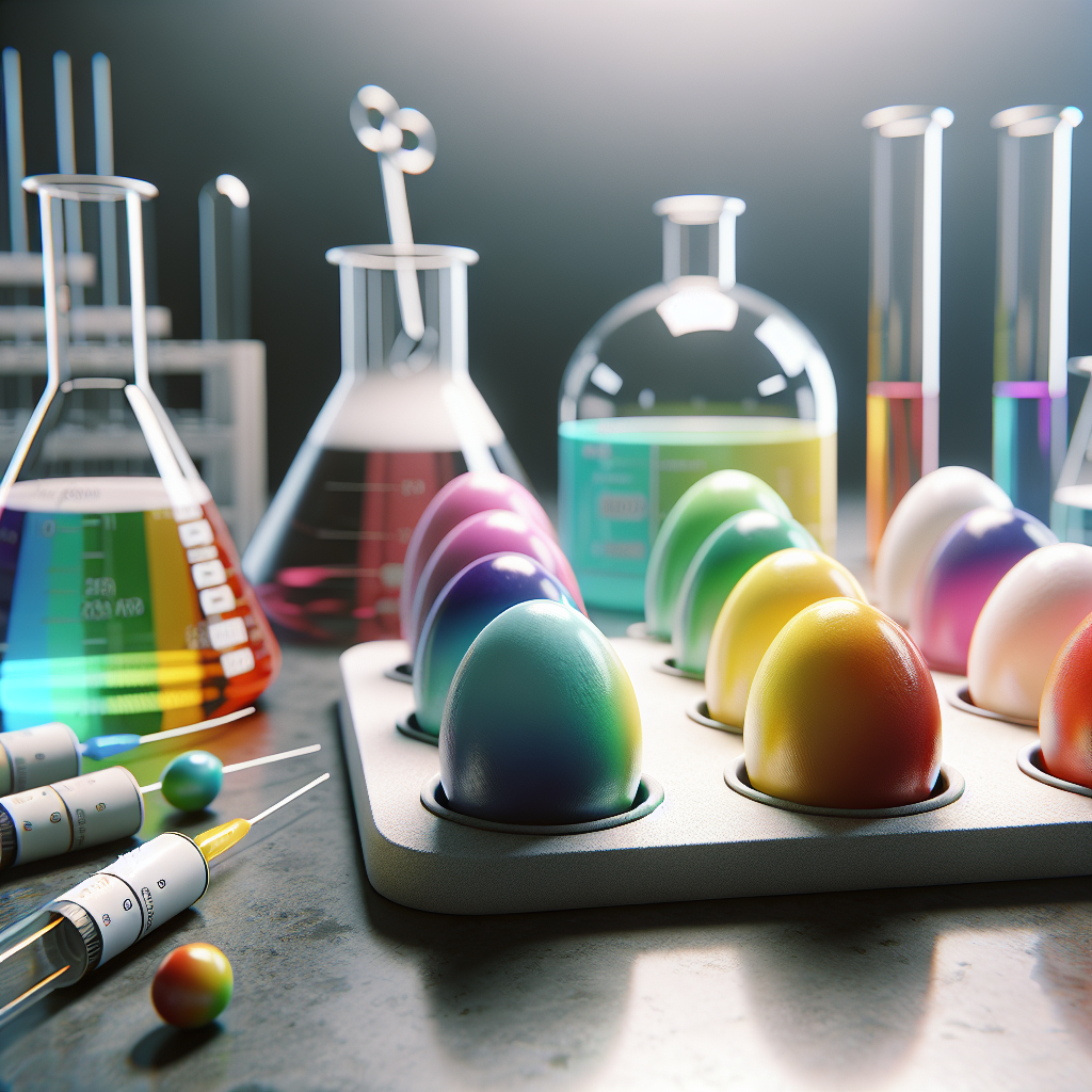 Rainbow naked eggs experiment