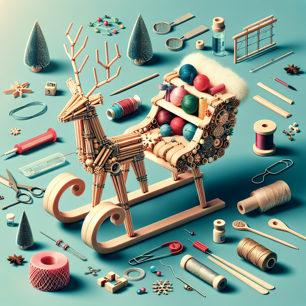 Christmas STEM challenge sleigh