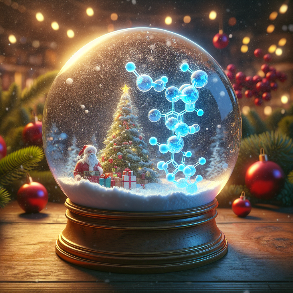 Chemistry Christmas bubbling snow globe
