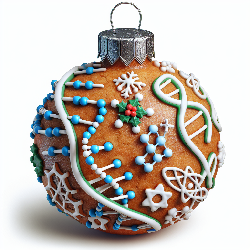 Science Christmas ornaments gingerbread