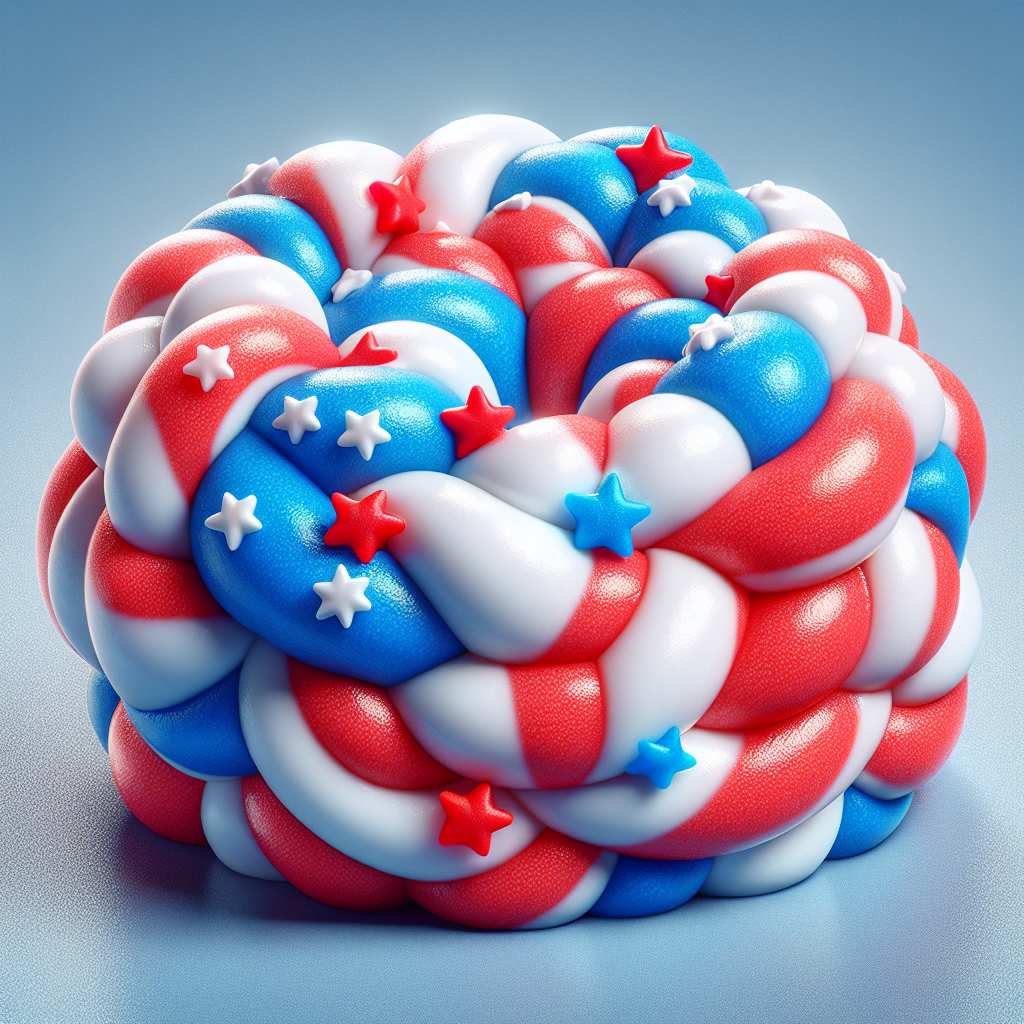 Fluffy patriotic slime