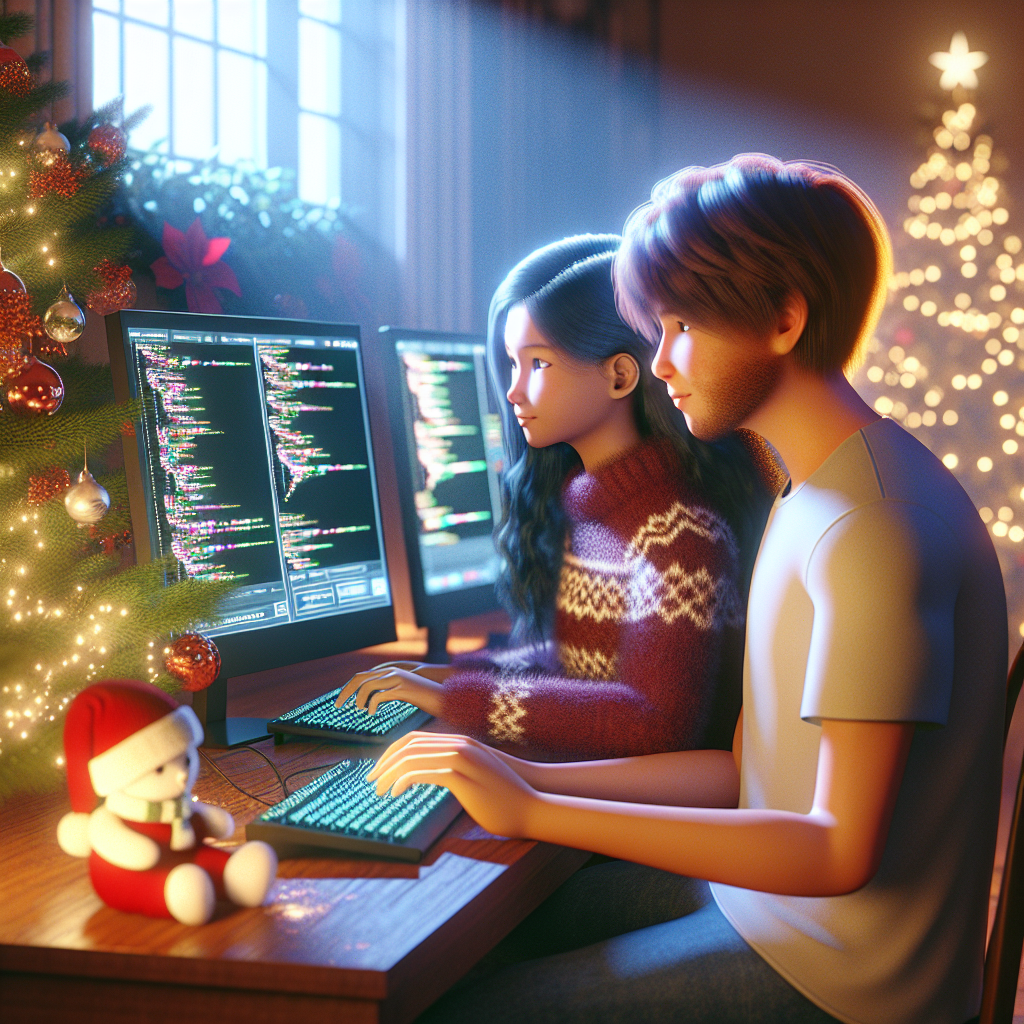 Christmas coding with kids